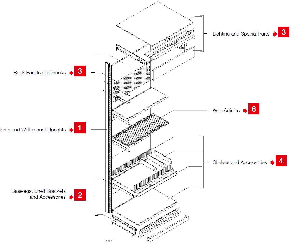 Tegometall Shelving